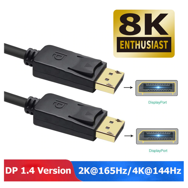 6Ft 8K DisplayPort Cable | 8K DP Cable | 15Ft 8K DisplayPort Cable ...